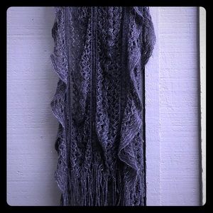Accessories | Very Long Sparkly Gray Scarf | Poshmark